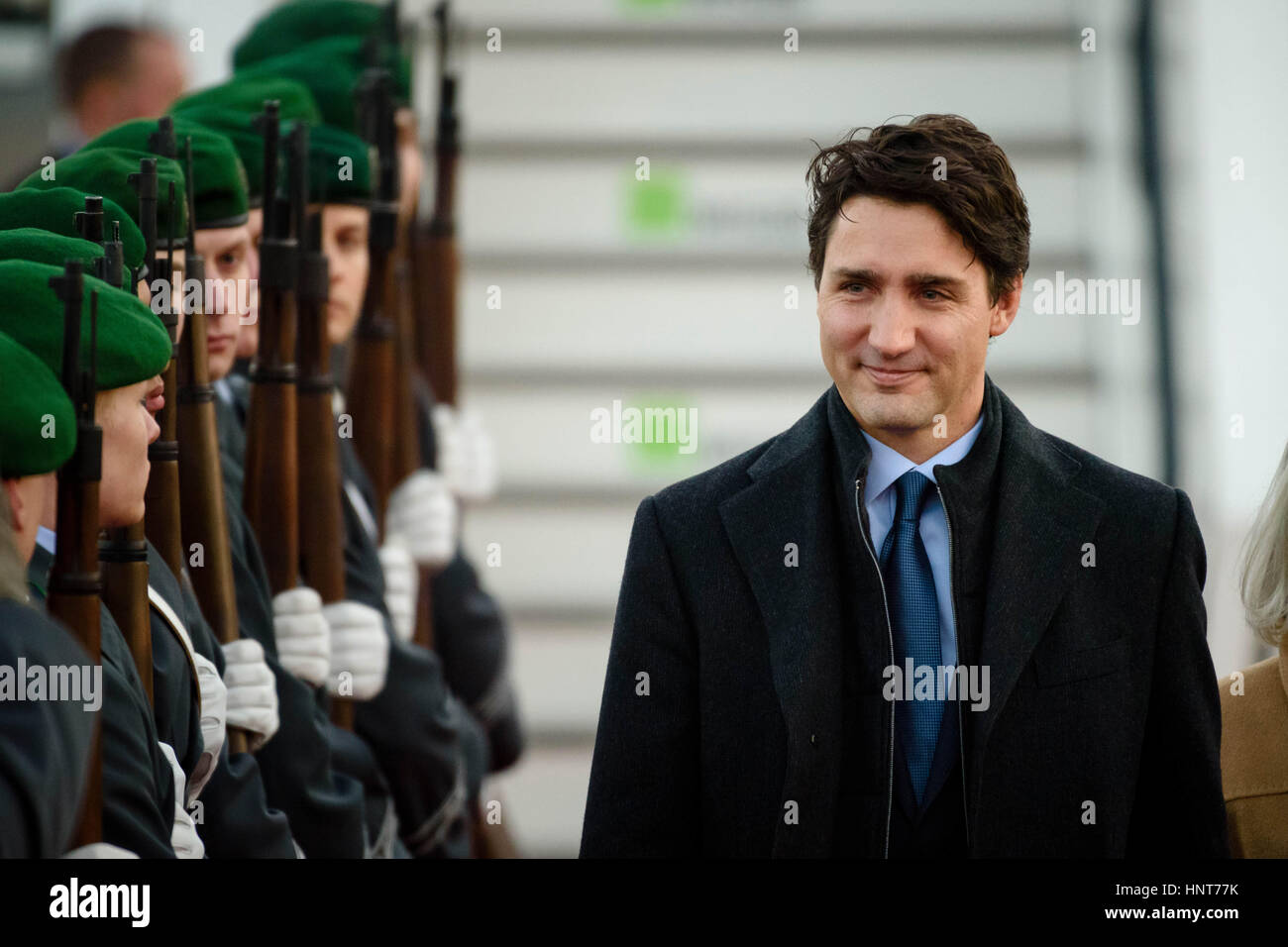Berlin, Germany. 16th Feb, 2017. Canada's Prime Minister Justin Trudeau ...