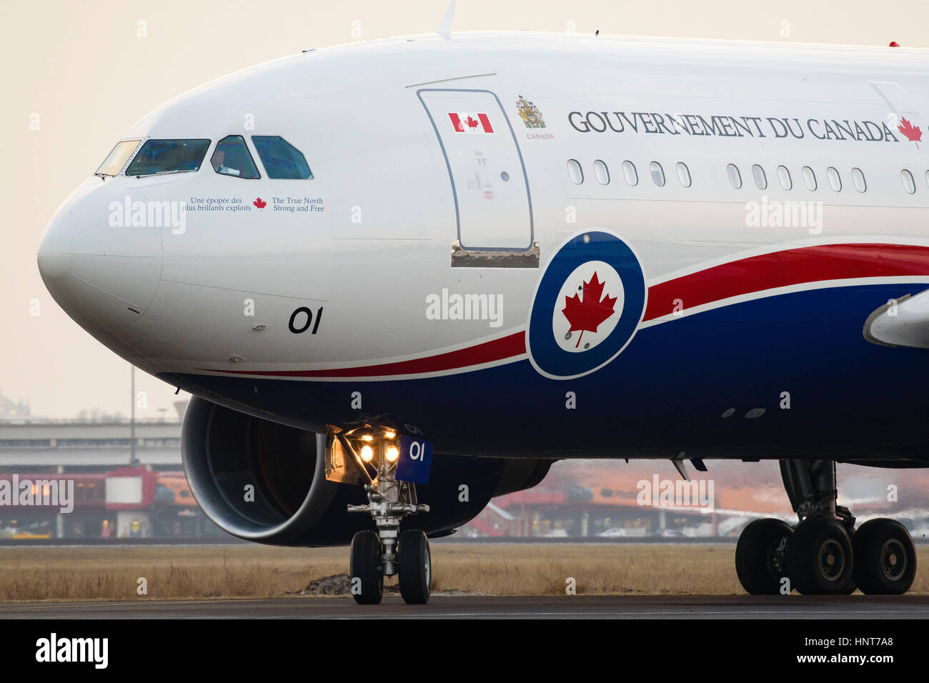 Berlin, Germany. 16th Feb, 2017. A plane of the Canadian Air Force ...