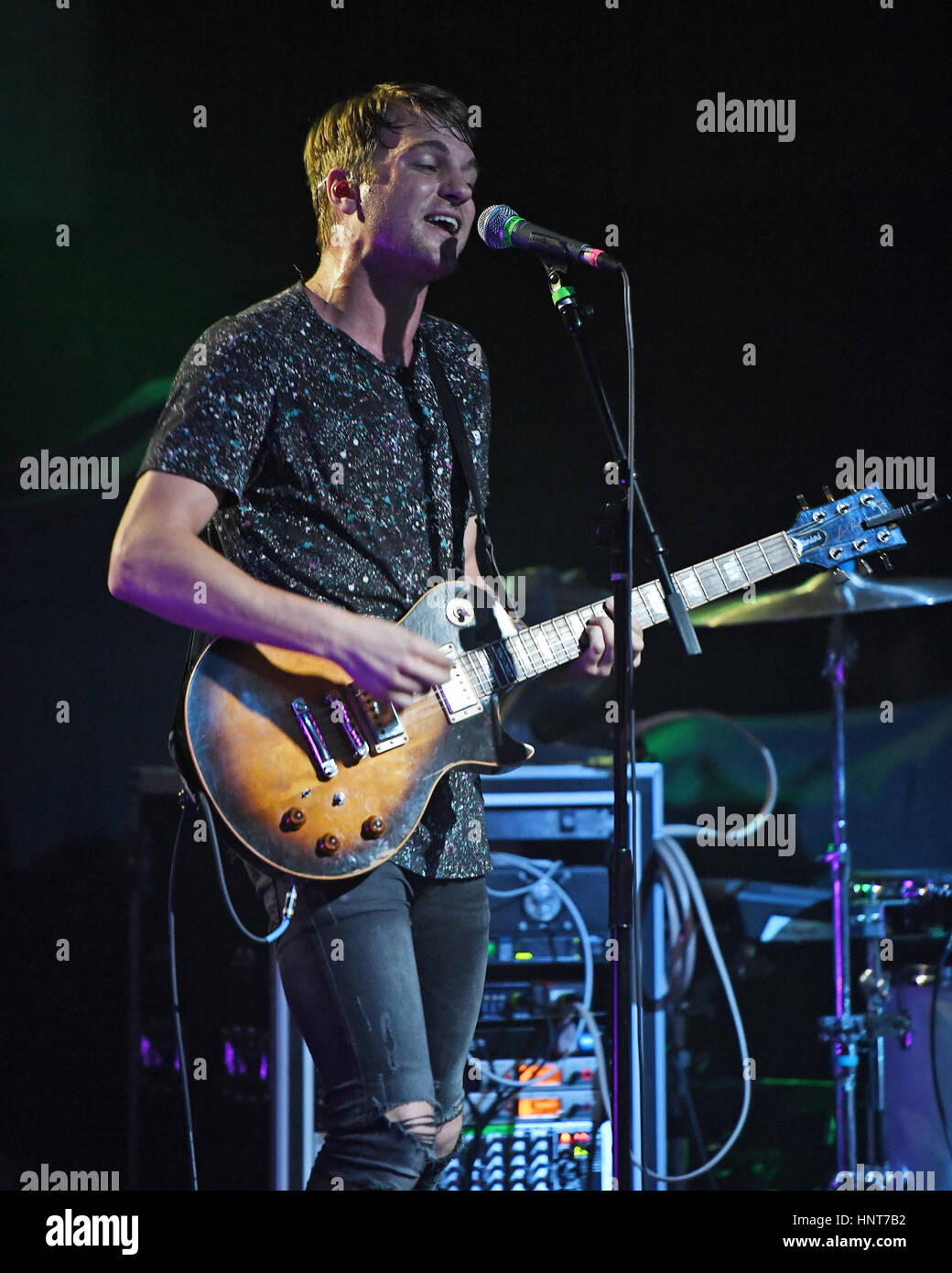 Fort Lauderdale Florida, USA. 15th Feb, 2017. Vinyl Theatre performs at ...