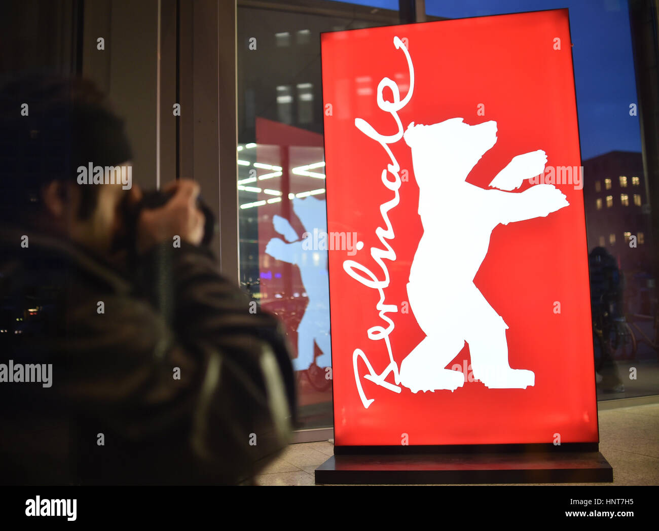 Berlin, Germany. 16th Feb, 2017. A giant bear, the symbol of the ...