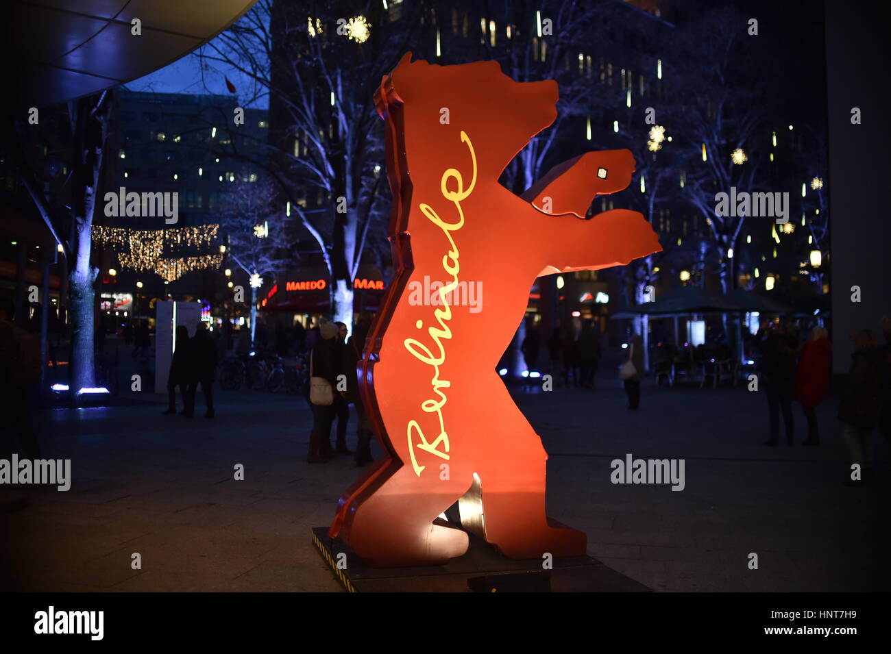 Berlin, Germany. 16th Feb, 2017. A giant bear, the symbol of the ...