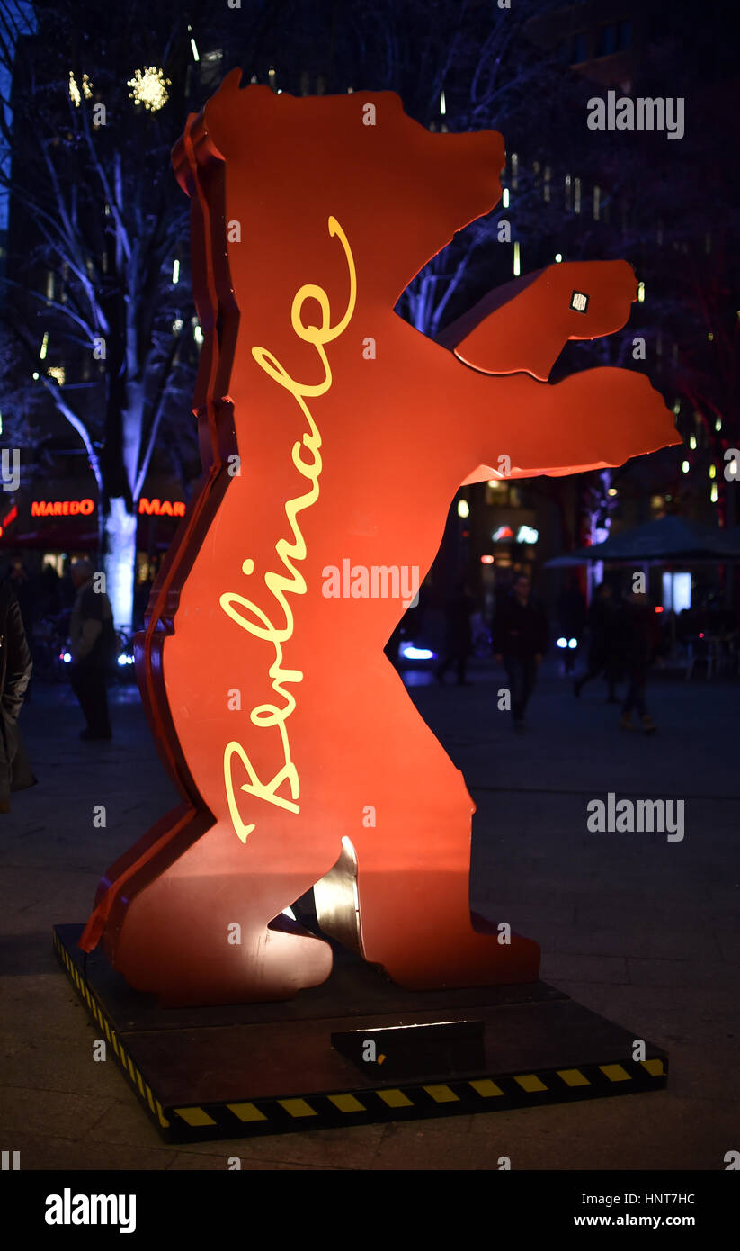 Berlin, Germany. 16th Feb, 2017. A giant bear, the symbol of the ...