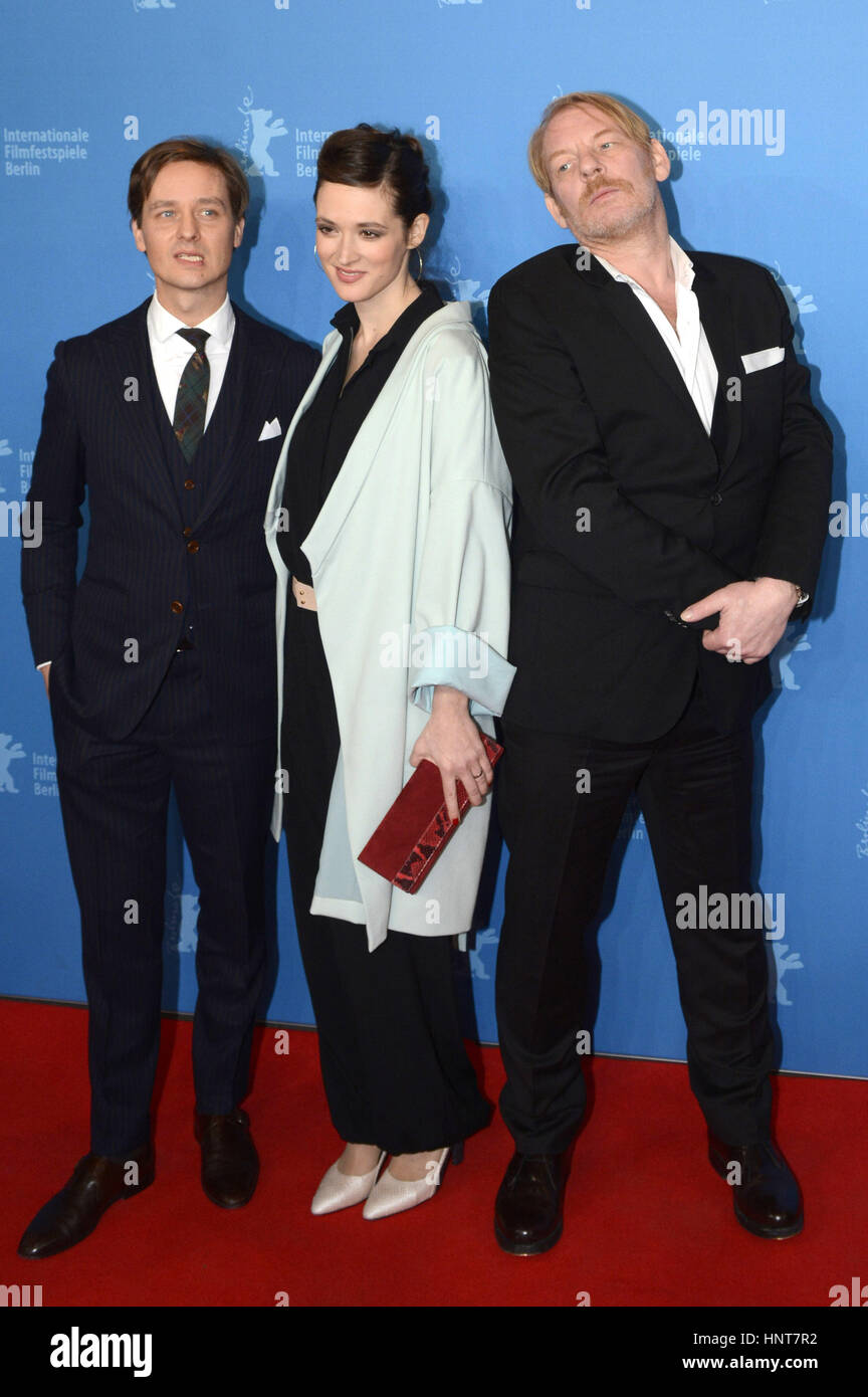 Berlin, Germany. 16th Feb, 2017. Tom Schilling, Friederike Becht and ...