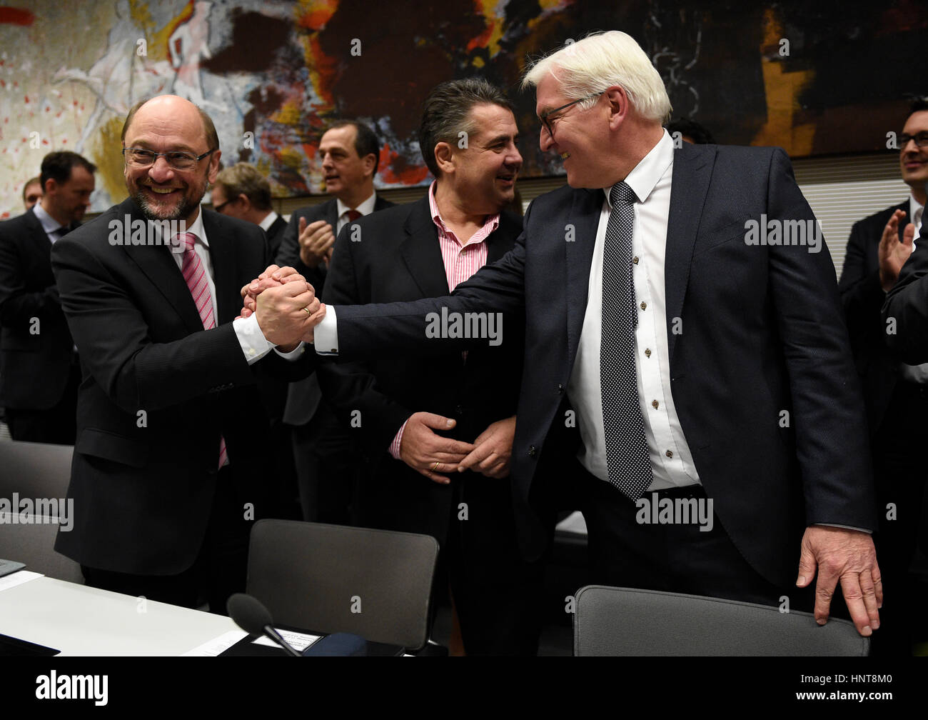 Berlin, Germany. 11th Feb, 2017. German Chancellor candidate Martin ...