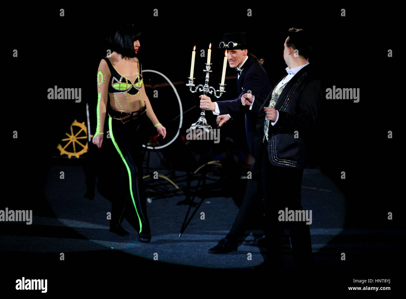 Kiev, Ukraine. 16th Feb, 2017. Presentation of the new show ''Water and ...