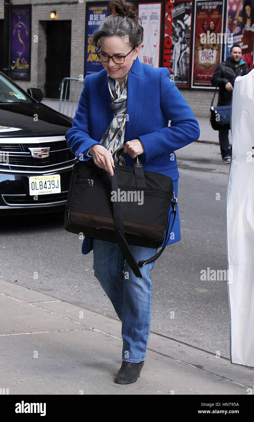 New York, NY, USA. 16th Feb, 2017. Sally Field seen arriving to The ...