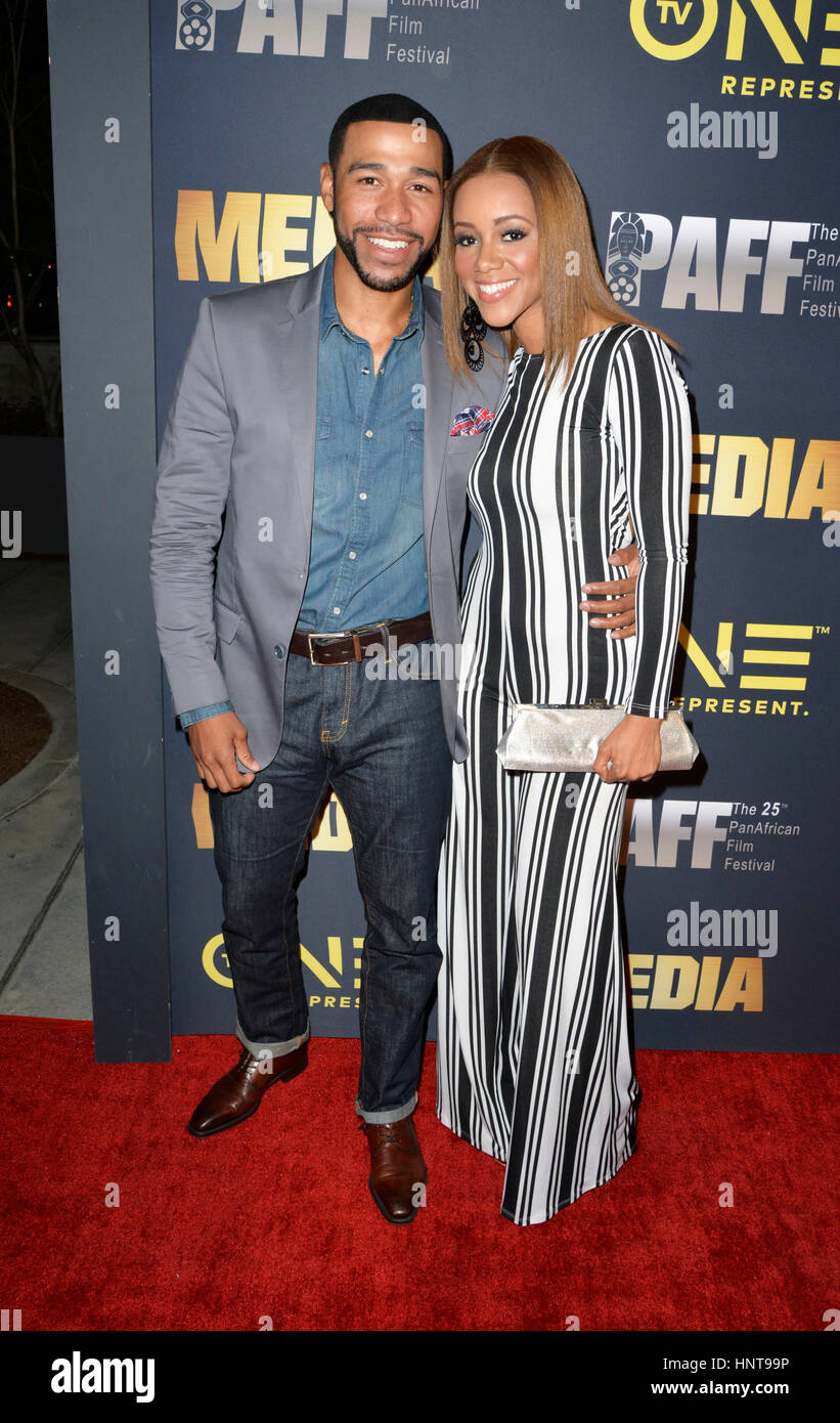 LOS ANGELES, CA- FEBRUARY 15: Blue Kimble, Chrystee Pharris at the ...