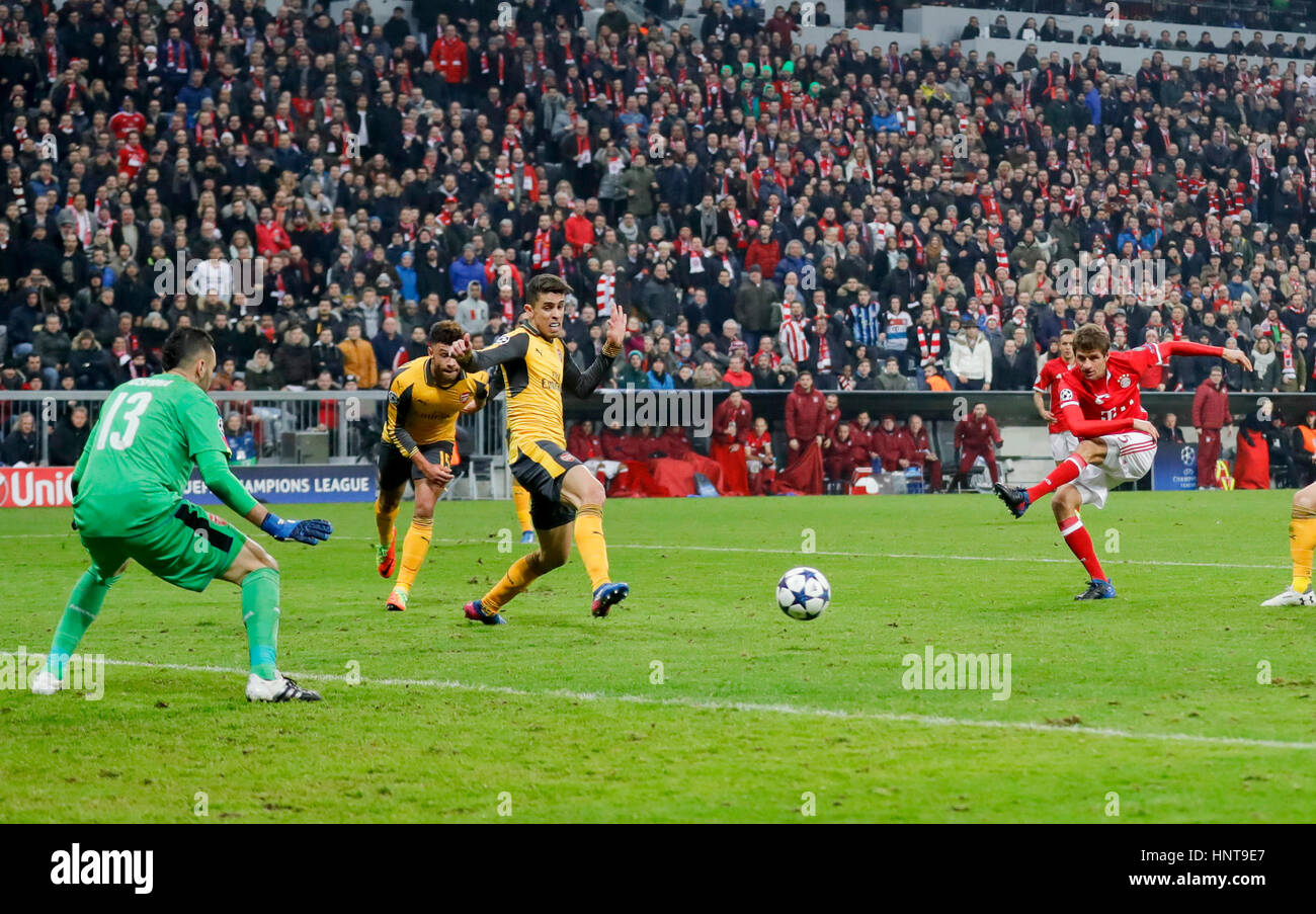Munich, Germany. 15th Feb, 2017. Football UEFA Champions League, Munich ...