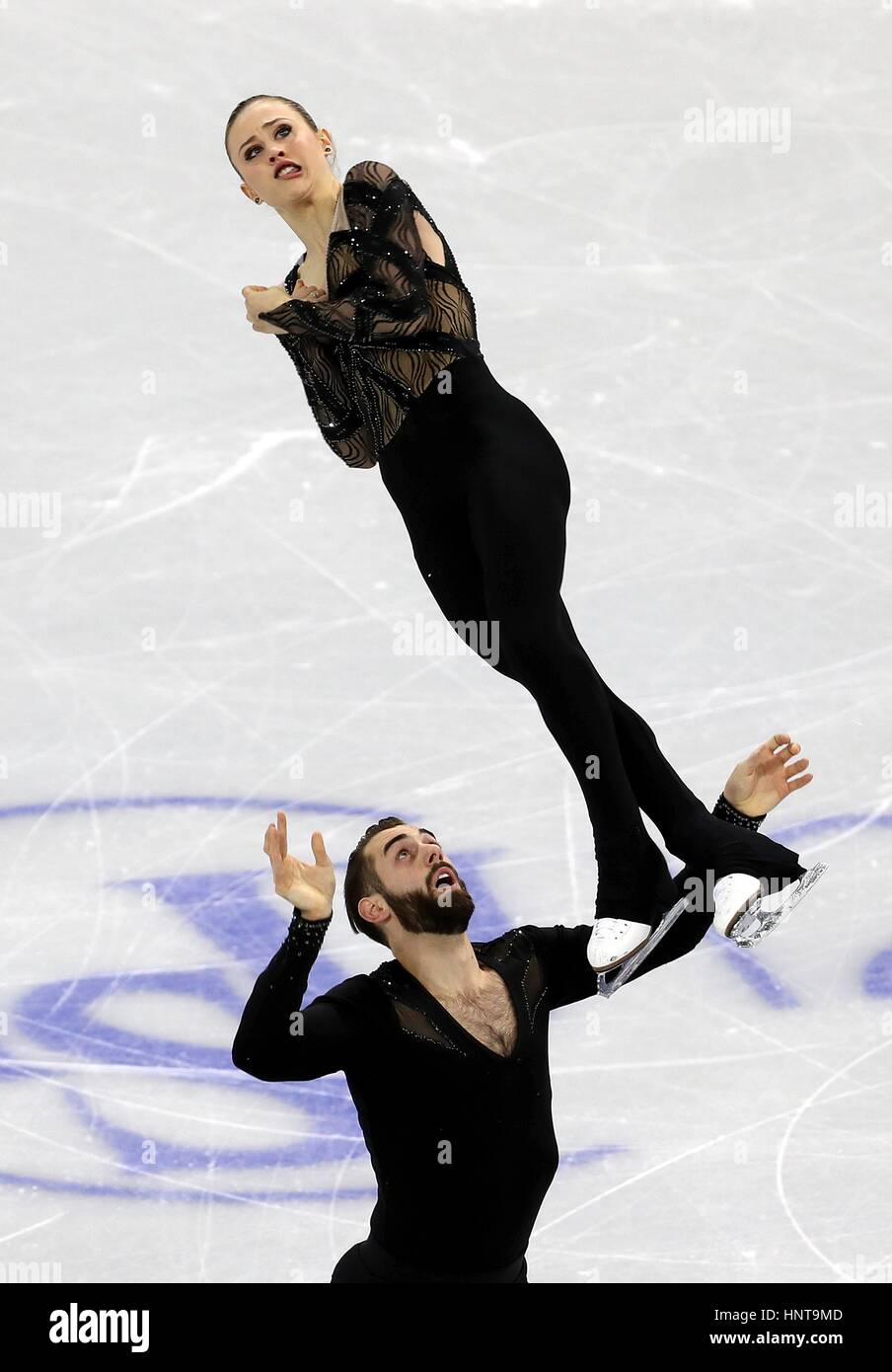 Ashley Cain and Timothy Leduc of United States compete in the Pairs ...