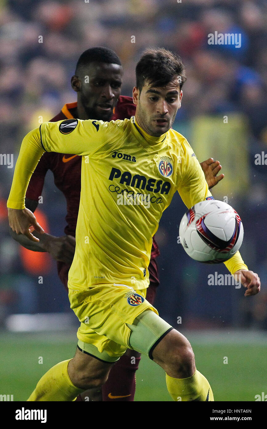 Vila-real, Spain. 16th February 2017. Trigueros during the match of ...