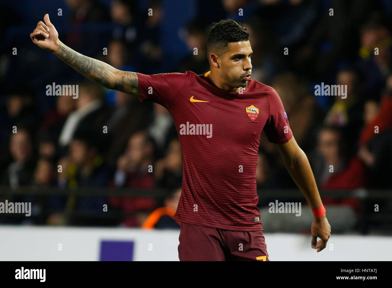 Vila-real, Spain. 16th February 2017. Palmieri during the match of UEFA ...