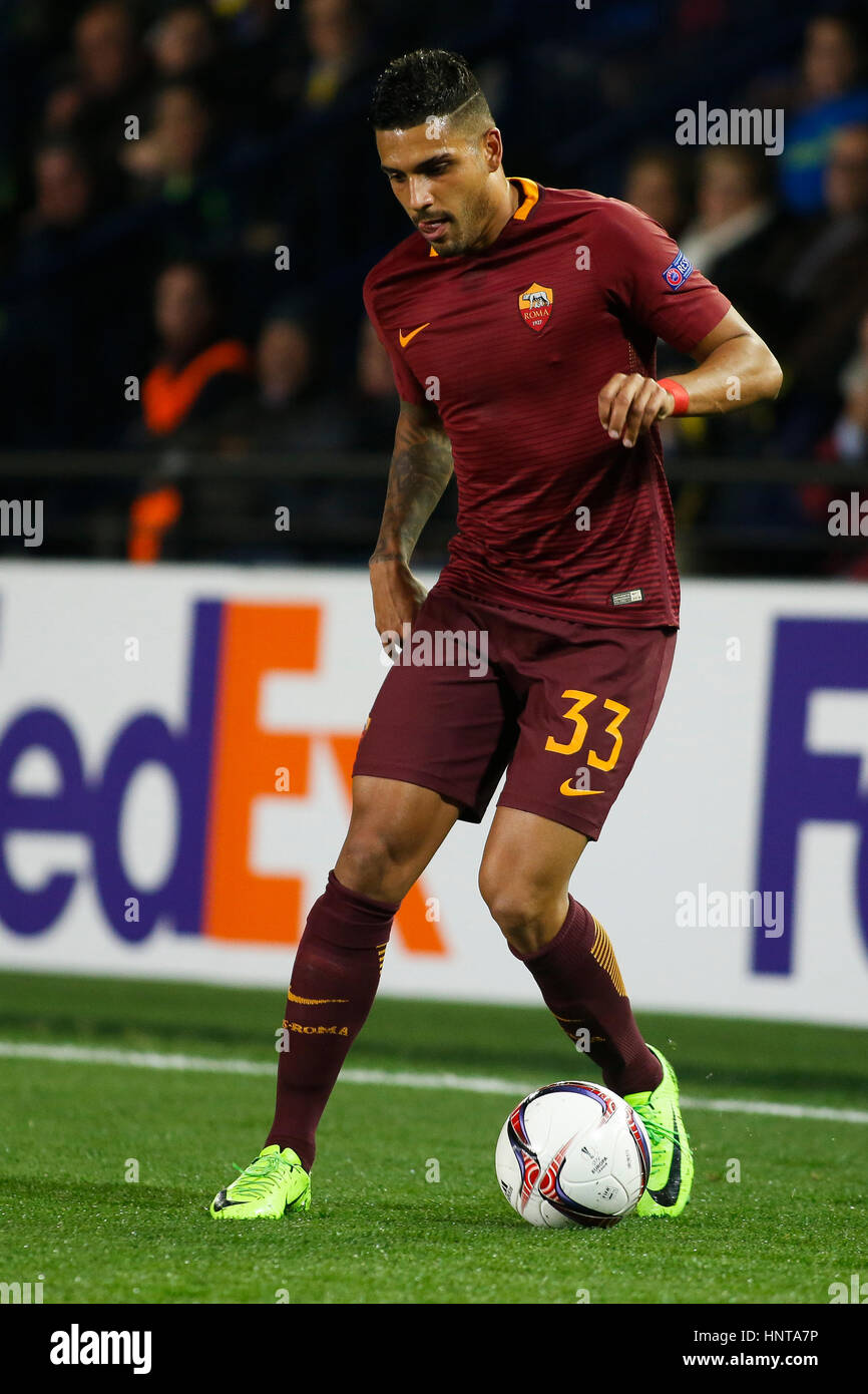 Vila-real, Spain. 16th February 2017. Palmieri during the match of UEFA ...