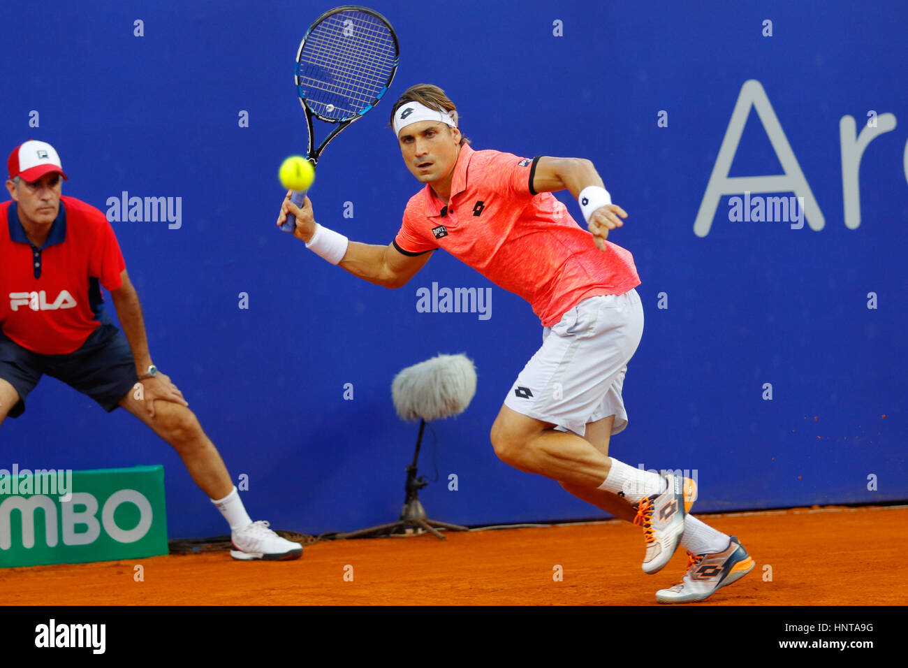 Buenos Aires, Argentina. 16th February 2017. Spanish player David ...