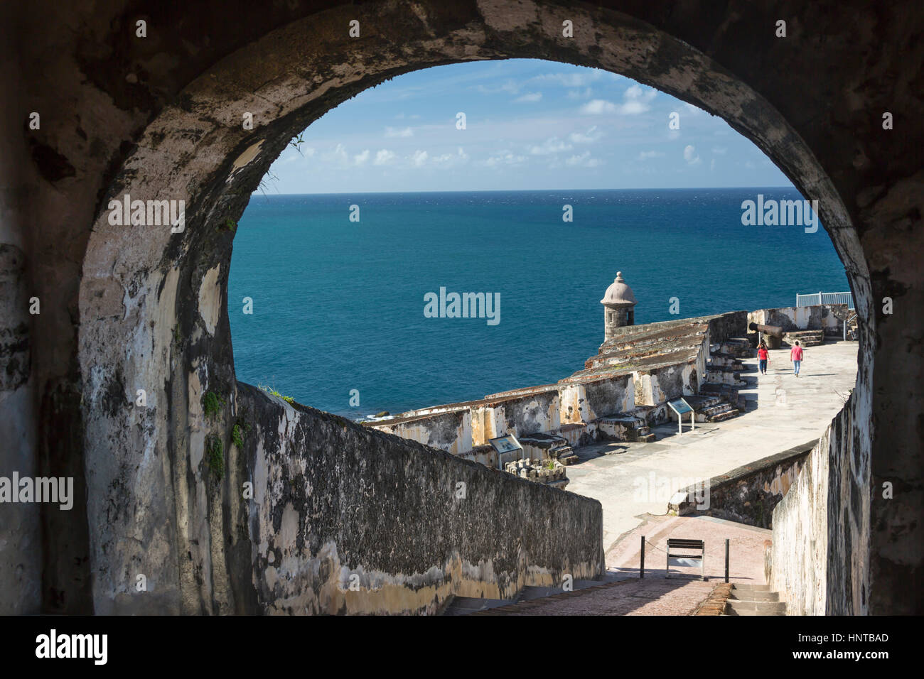 ARCHWAY CASTILLO SAN FELIPE DEL MORRO OLD CITY SAN JUAN PUERTO RICO ...