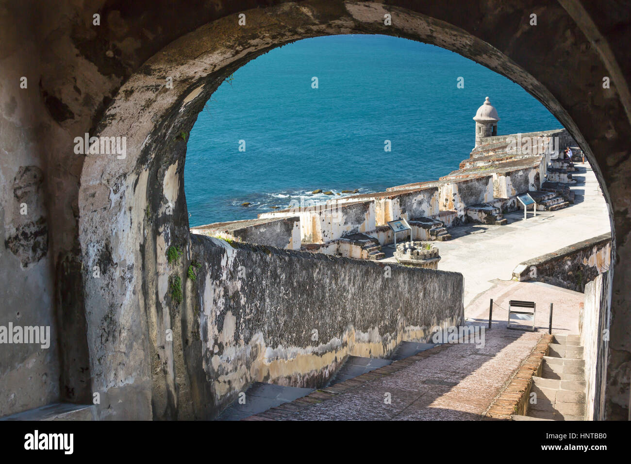 ARCHWAY CASTILLO SAN FELIPE DEL MORRO OLD CITY SAN JUAN PUERTO RICO ...