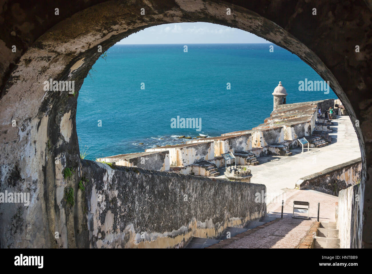 ARCHWAY CASTILLO SAN FELIPE DEL MORRO OLD CITY SAN JUAN PUERTO RICO ...
