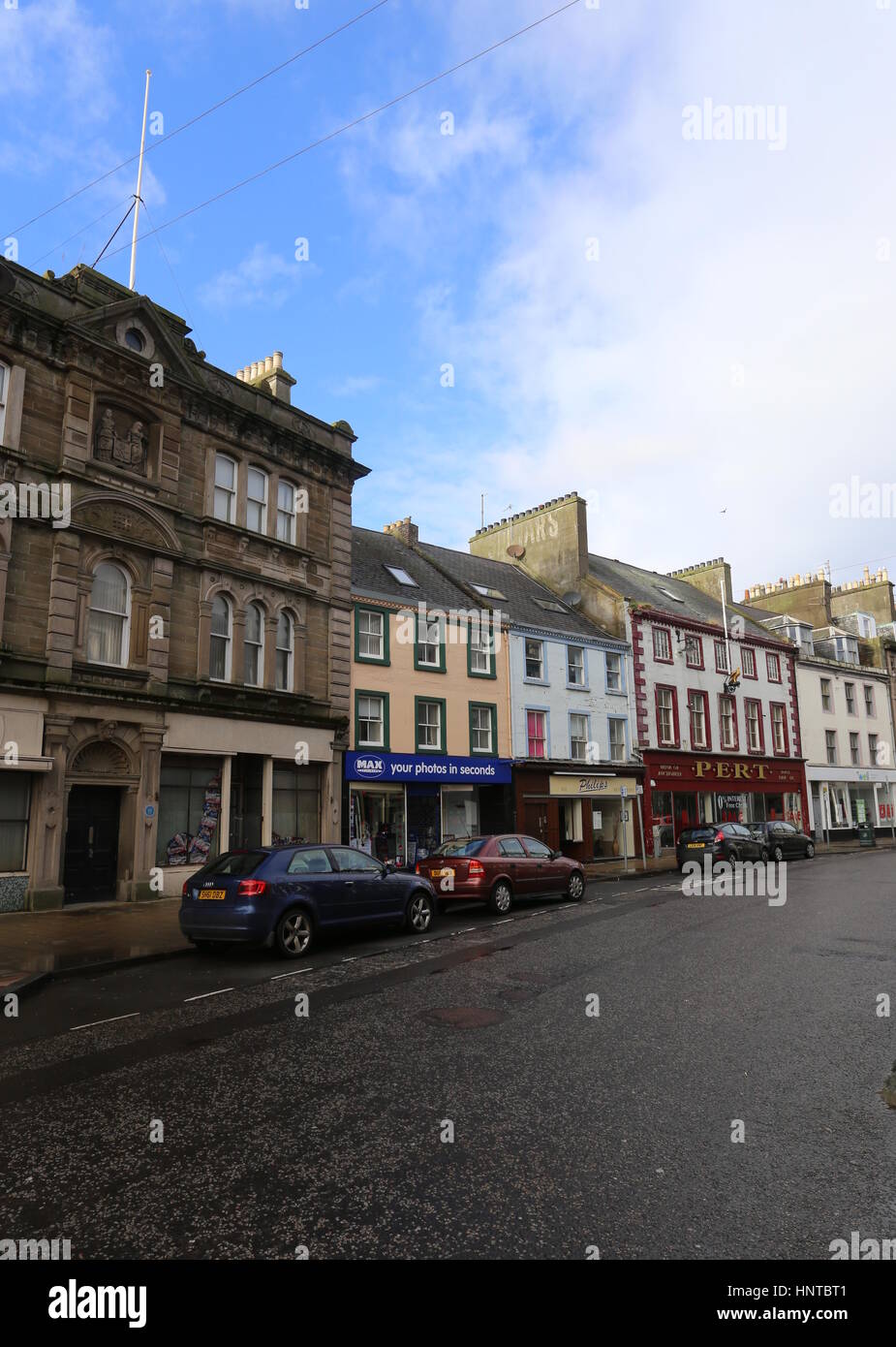Arbroath street scene Angus Scotland February 2017 Stock Photo - Alamy