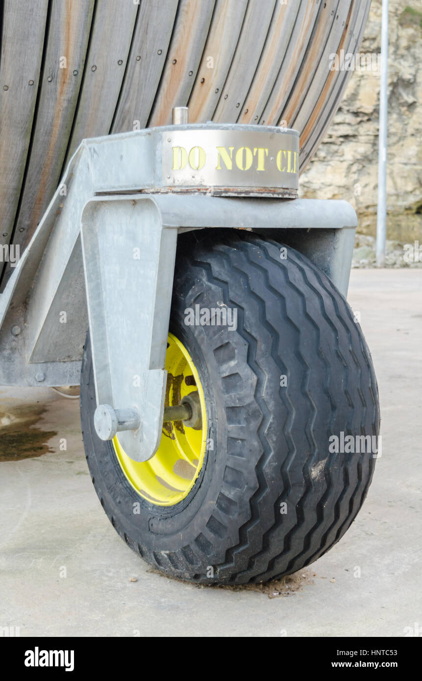 A Large Wheel, Part of a 'Roker Pod' (Moveable Multi-use Containers ...