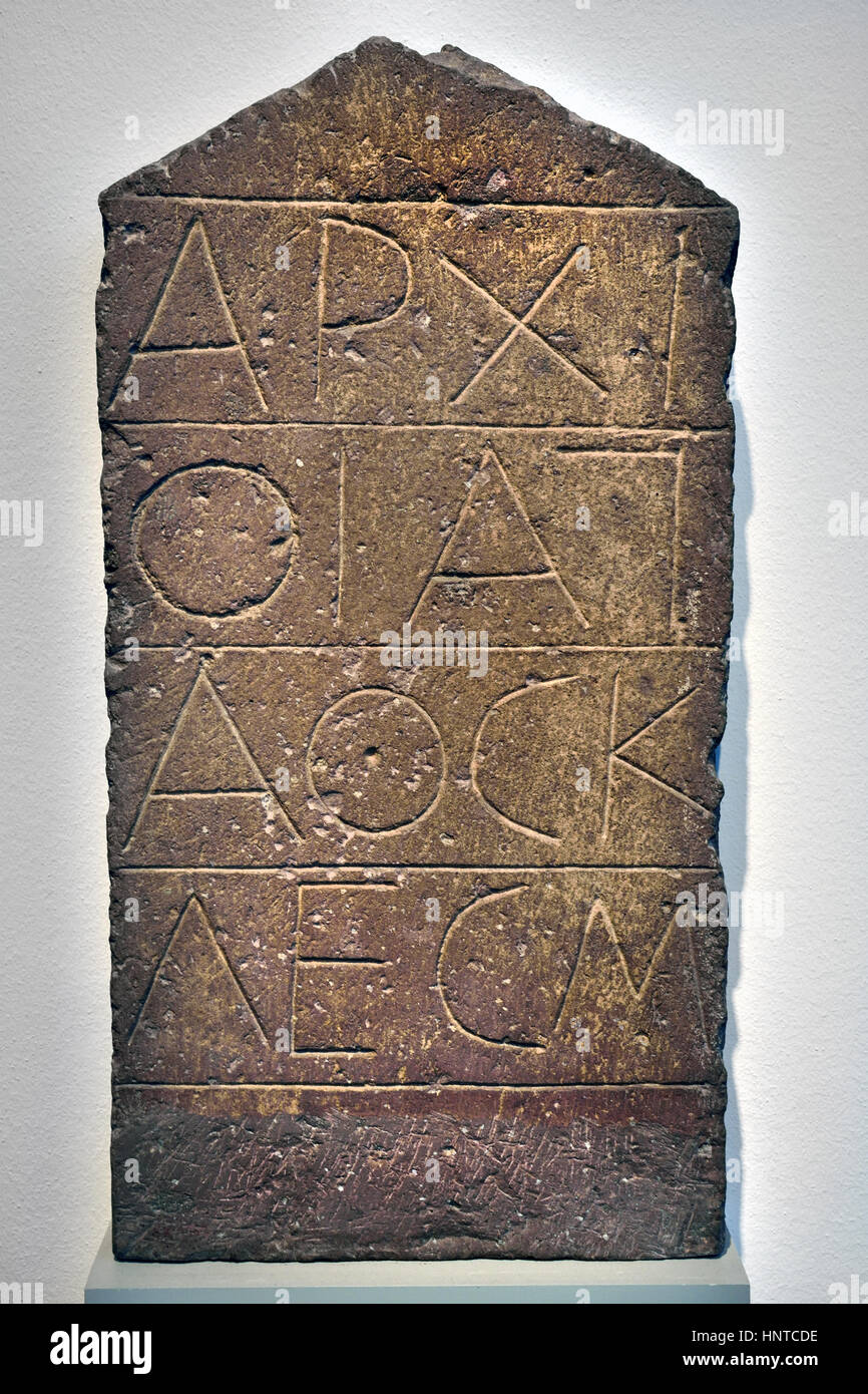 Ancient greek tombstone hi-res stock photography and images - Alamy