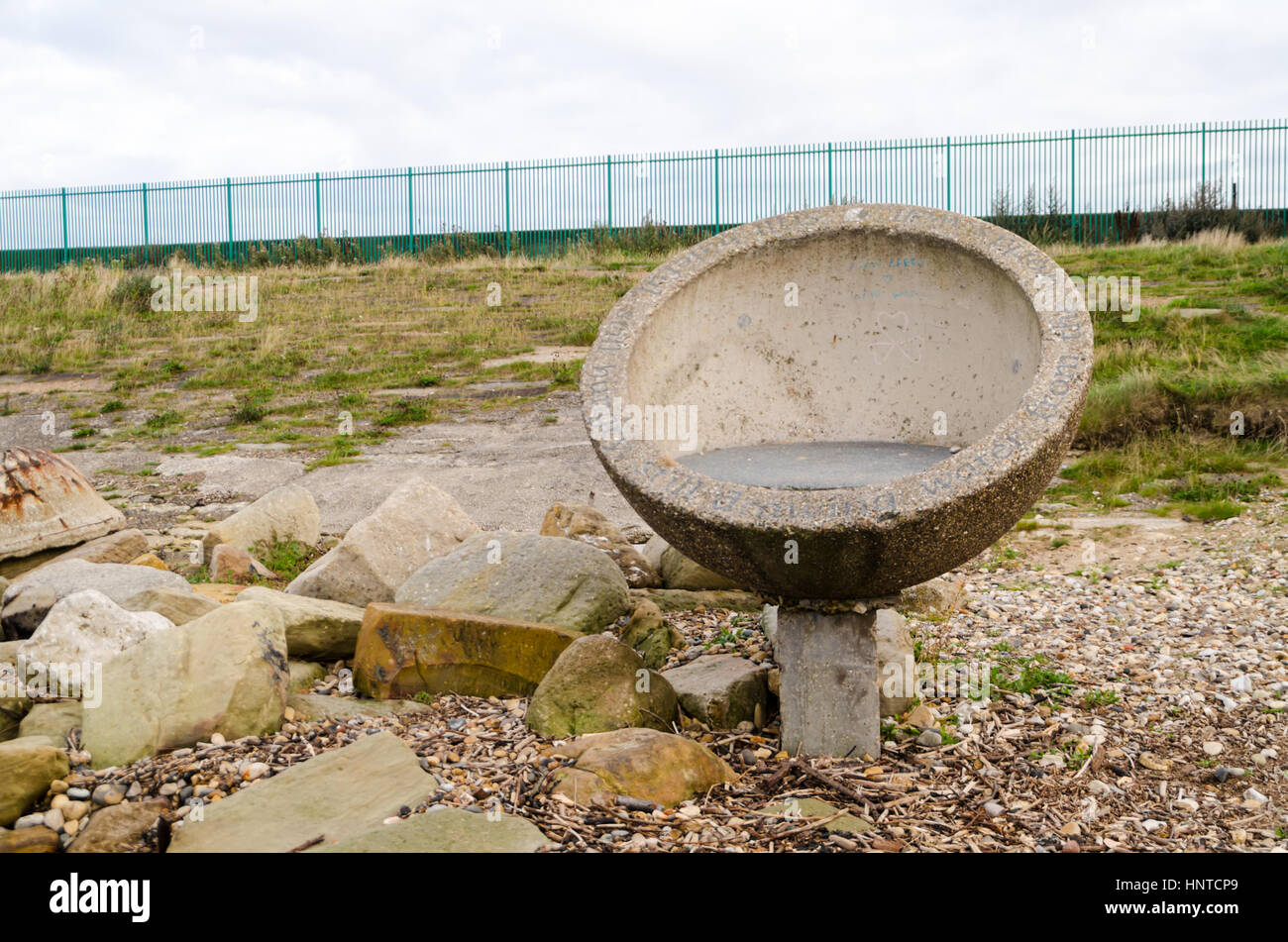 'High Tide' concrete sculptures public artwork by Fisher, Wilbourn ...