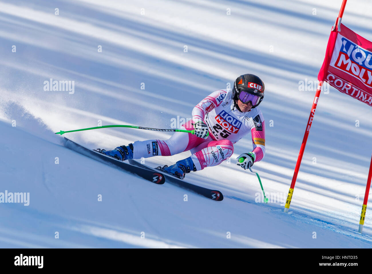 Cortina d’Ampezzo, Italy 29 January 2017. COOK Stacey (Usa) competing ...