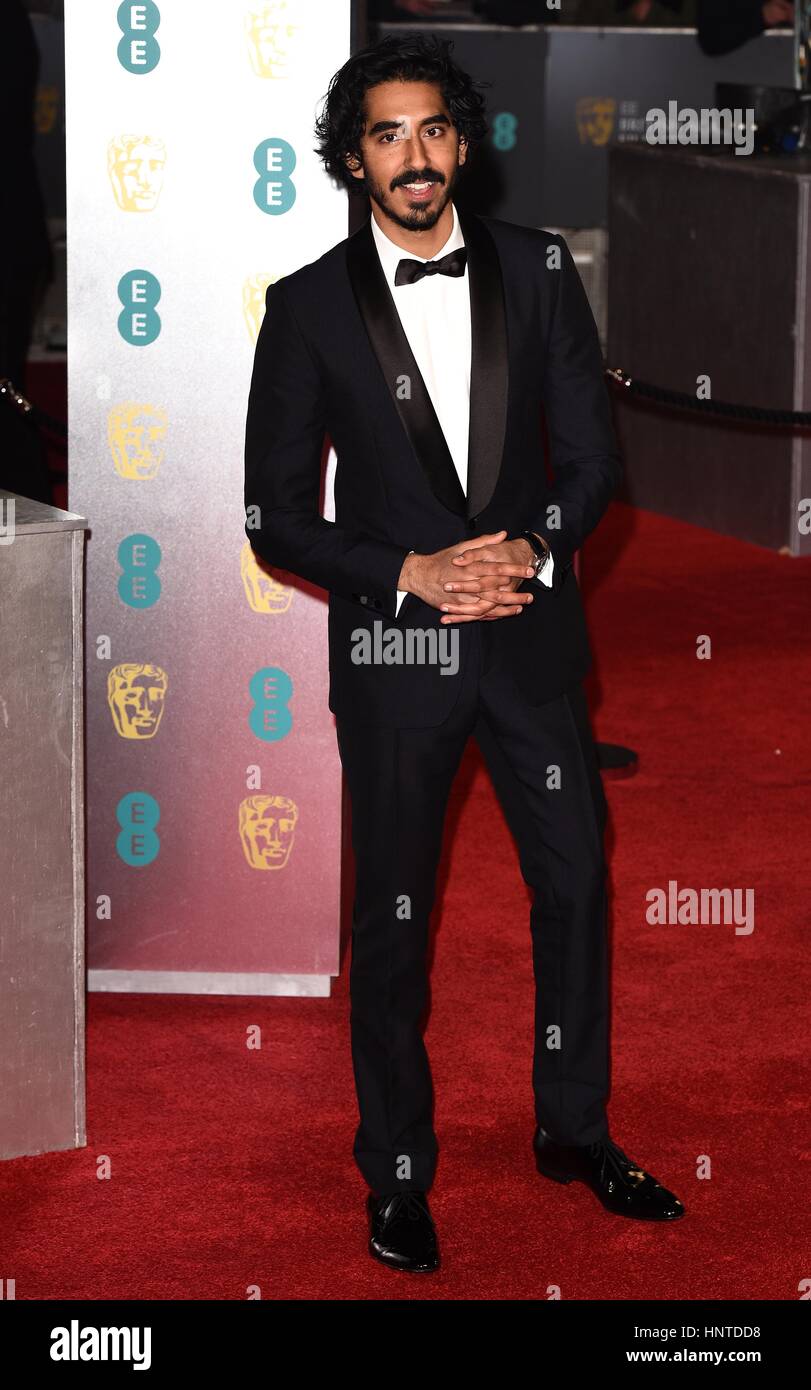 London, UK. Dev Patel at the EE British Acadamy Film Awards (BAFTA's ...