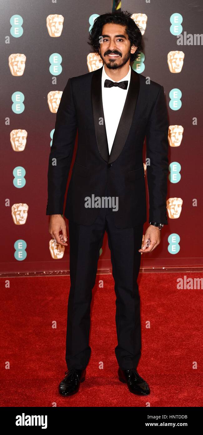 London, UK. Dev Patel at the EE British Acadamy Film Awards (BAFTA's ...