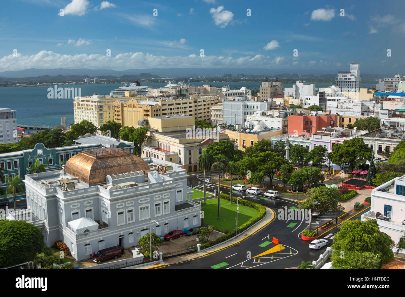 PLAZA DE COLON OLD TOWN SAN JUAN PUERTO RICO Stock Photo - Alamy