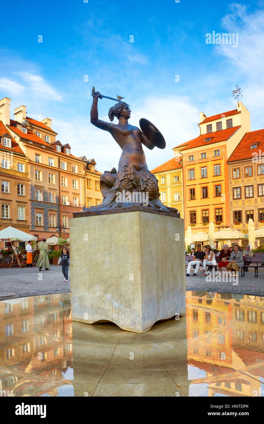 Warsaw mermaid hi-res stock photography and images - Alamy