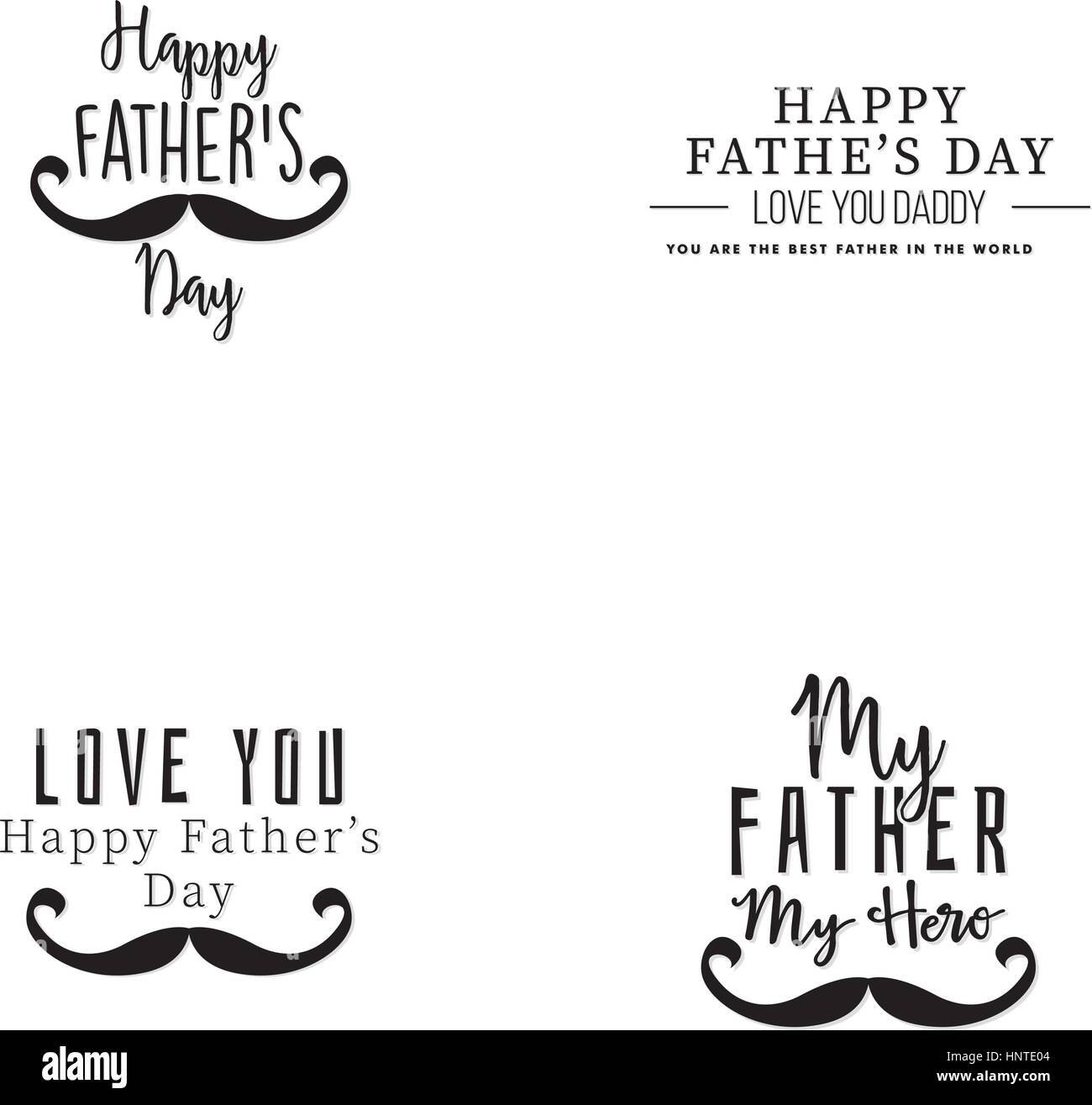 Happy father Day Stock Vector Image & Art - Alamy
