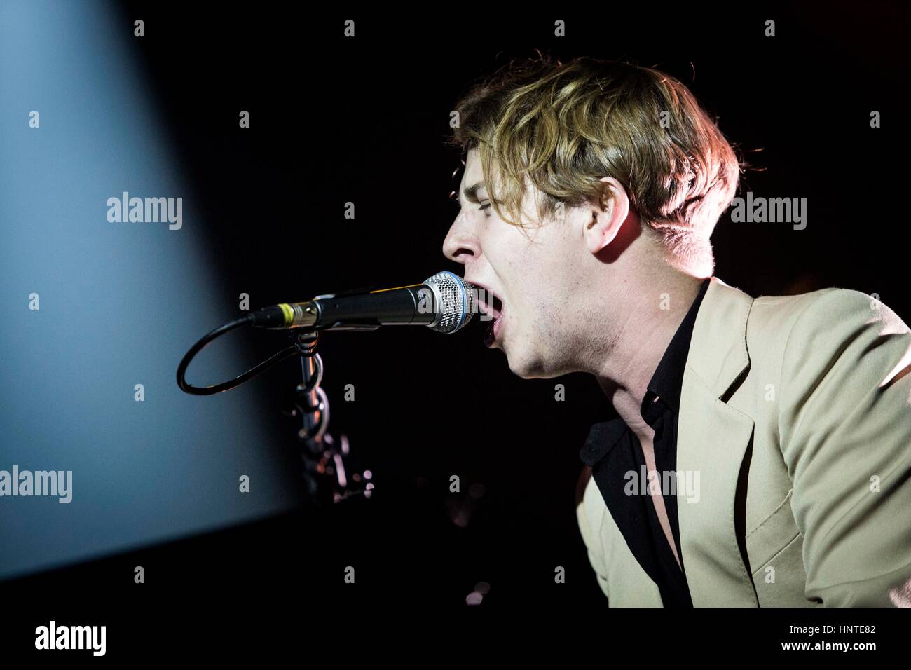 Milan, Italy. 15th Feb, 2017. The English singer and song-writer Tom ...