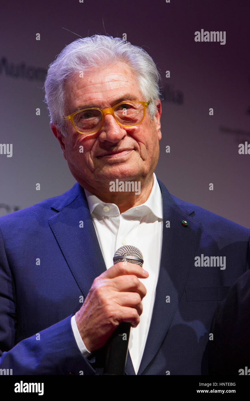 Turin, Italy. 15th Feb, 2017. Italian automobile designer Giorgetto ...