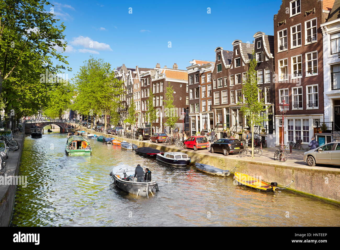 Typical scene city amsterdam hi-res stock photography and images - Alamy