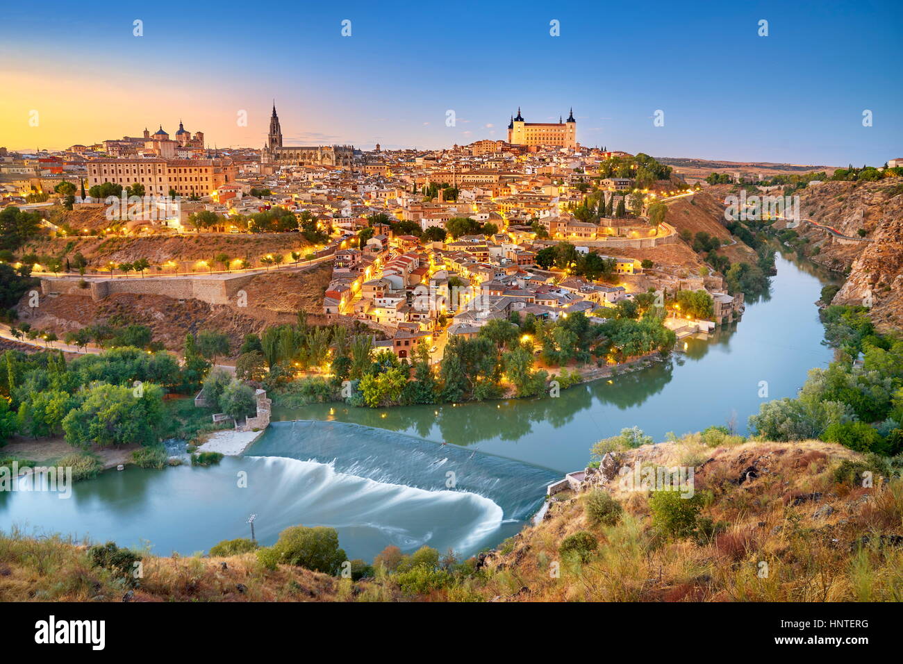 Toledo - old town skyline, Spain Stock Photo - Alamy