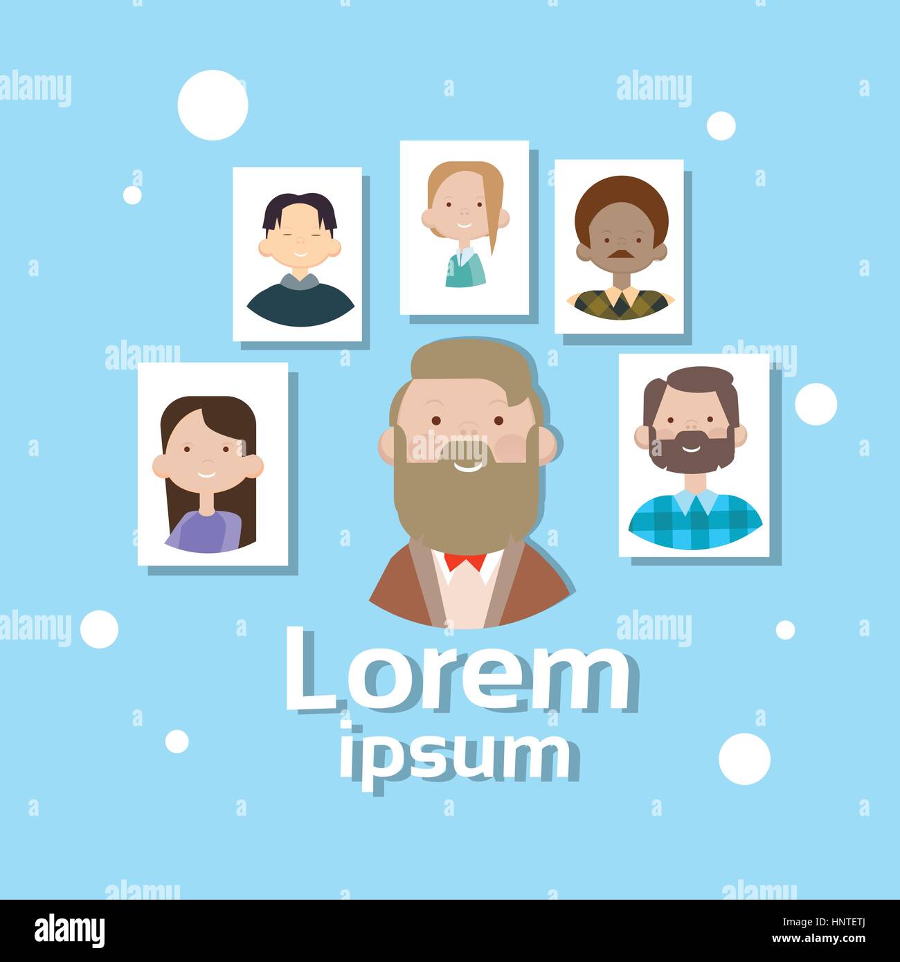 Profile Icon Avatar Image Group Casual People Big Crowd Diverse Ethnic ...