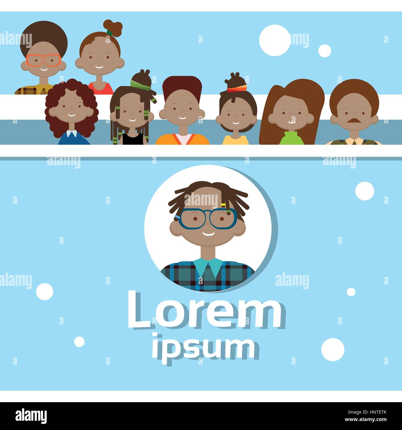 Profile Icon Avatar Image Group Casual People Big Crowd Diverse Ethnic ...