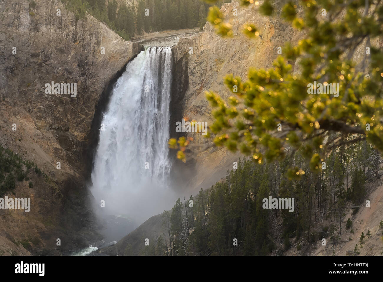 Yellowstone waterfall hi-res stock photography and images - Alamy