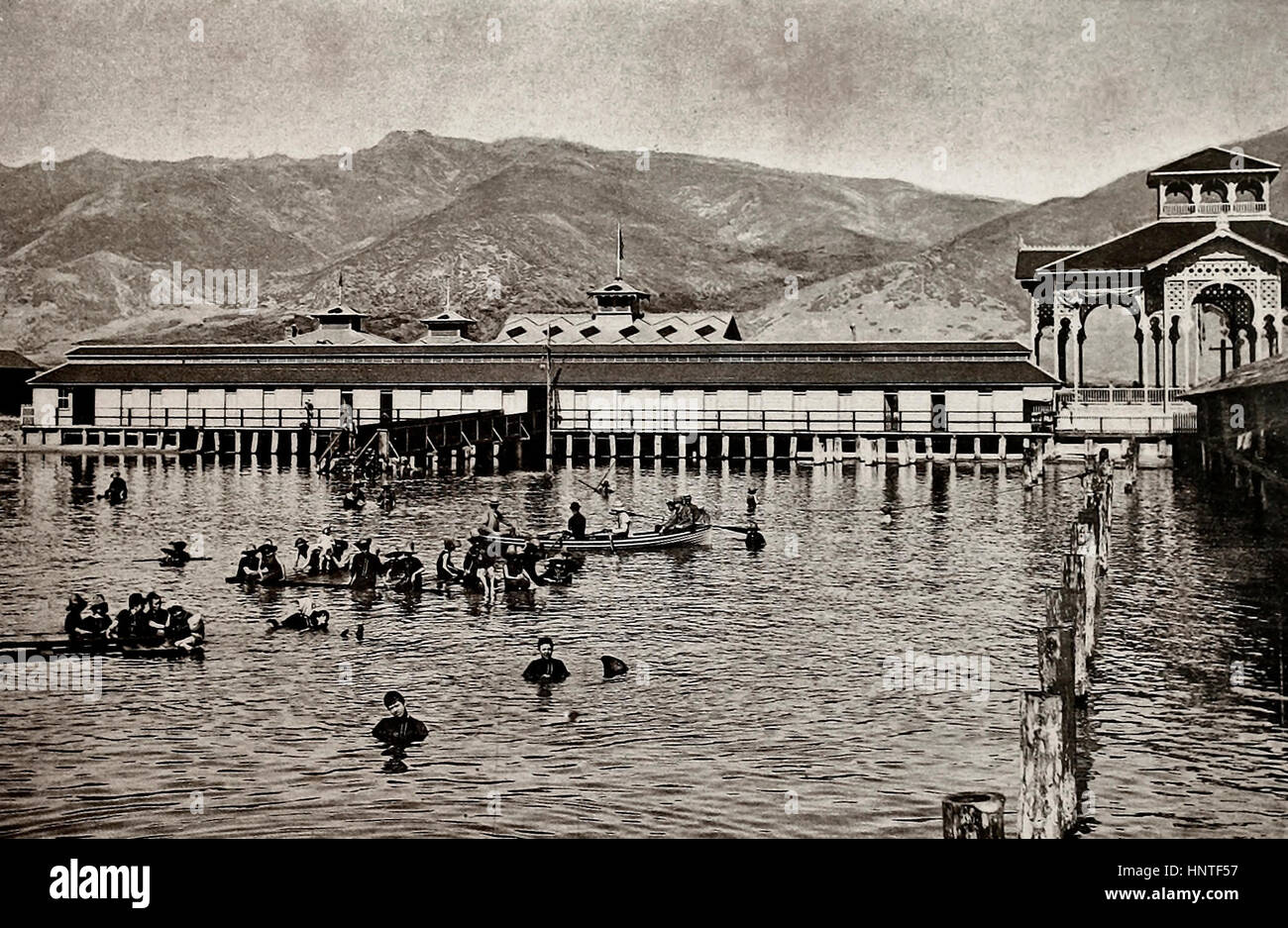 Lake Park Pavilion, Salt Lake City, Utah, circa 1890 Stock Photo - Alamy