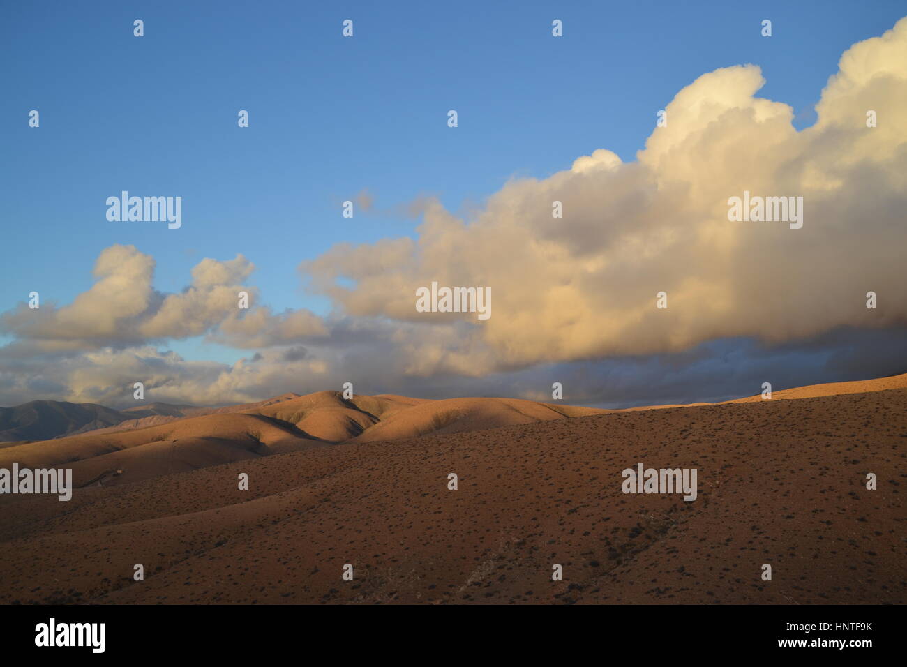 Scenic view of mountains in Fuerteventura,Canary Islands,Spain Stock ...