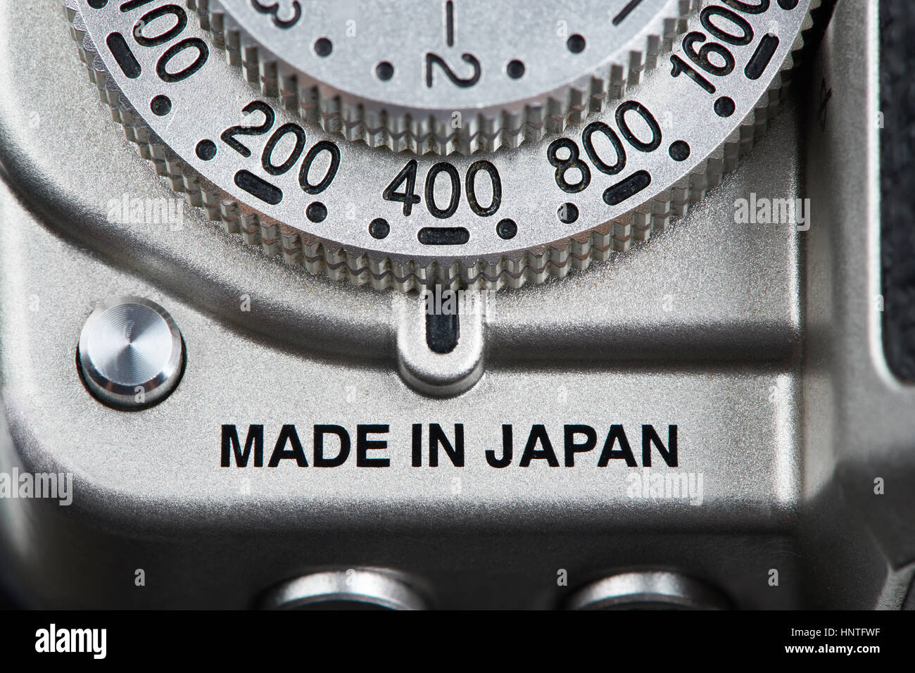 Marking Made in Japan on the camera Stock Photo - Alamy