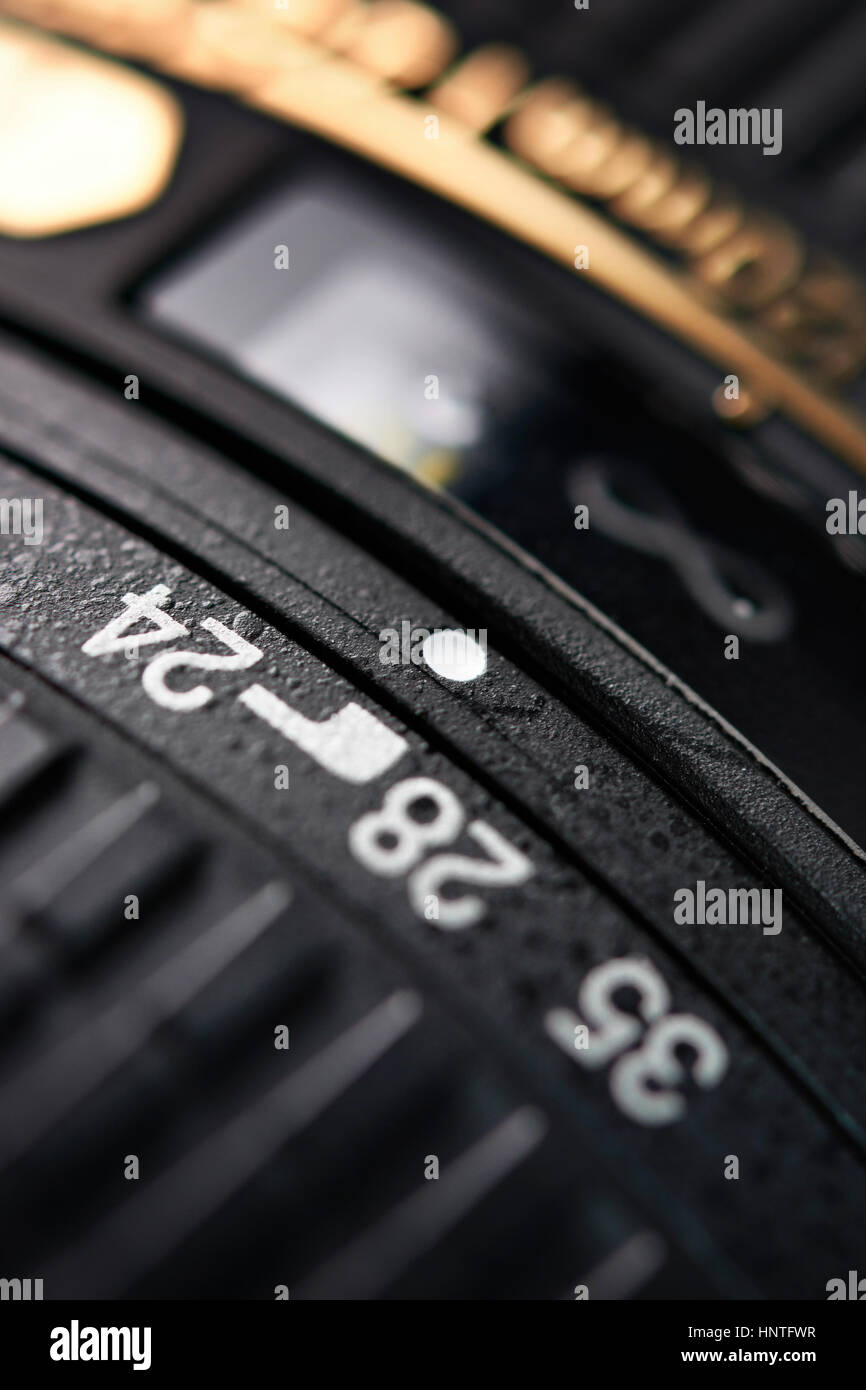Modern zoom photo camera lens closeup Stock Photo - Alamy