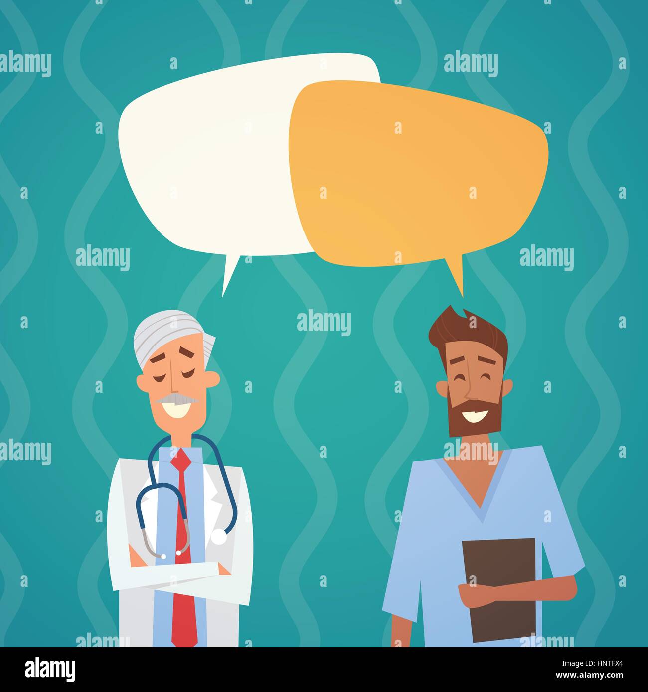 Group Medial Doctors Chat Bubble Social Network Communication Team ...
