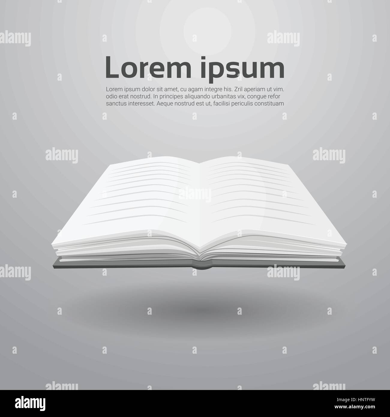 Open Book Library Read School Education Knowledge Concept Stock Vector ...