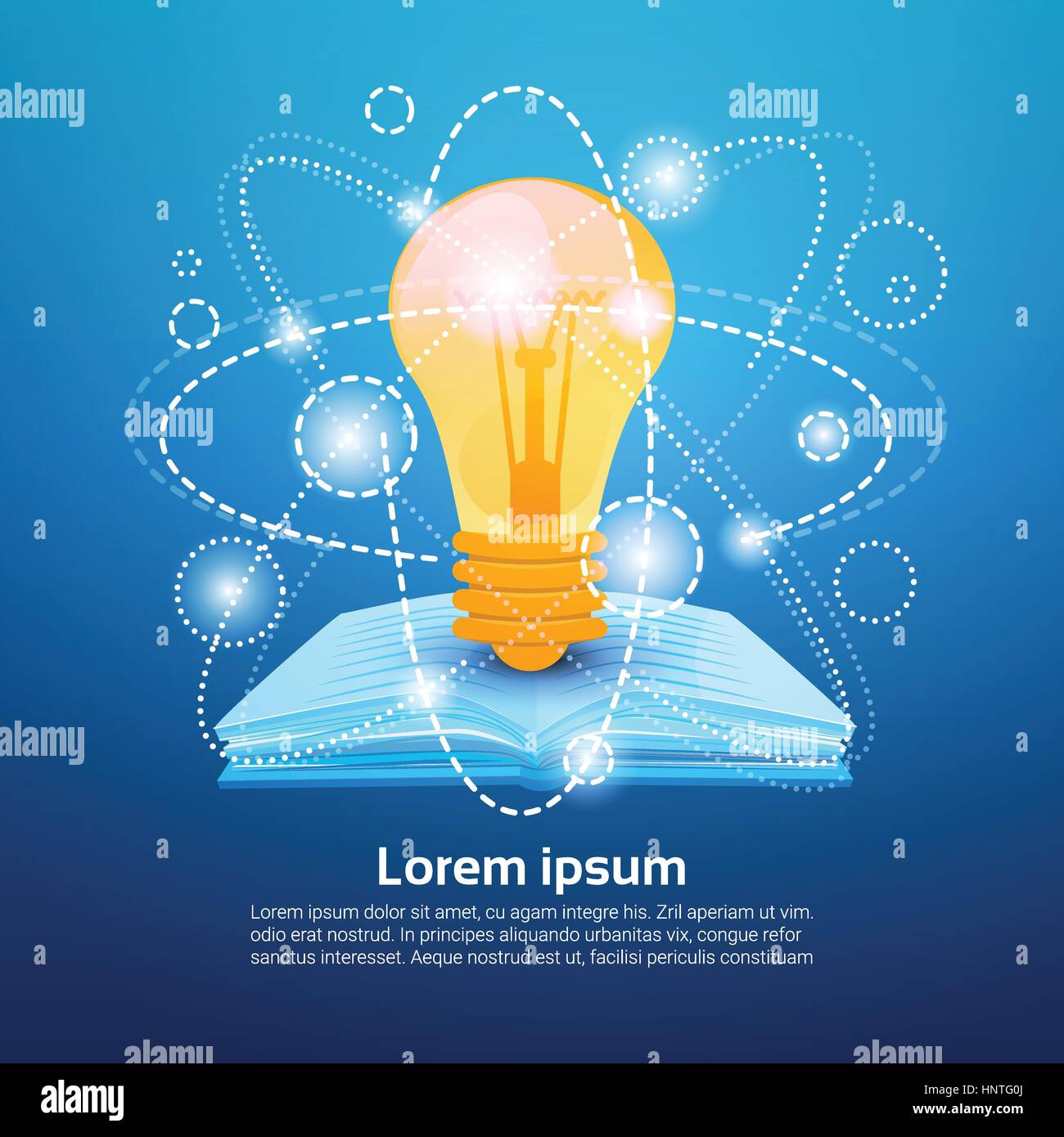 Open Book Light Bulb School Education Knowledge Concept Stock Vector Image & Art - Alamy