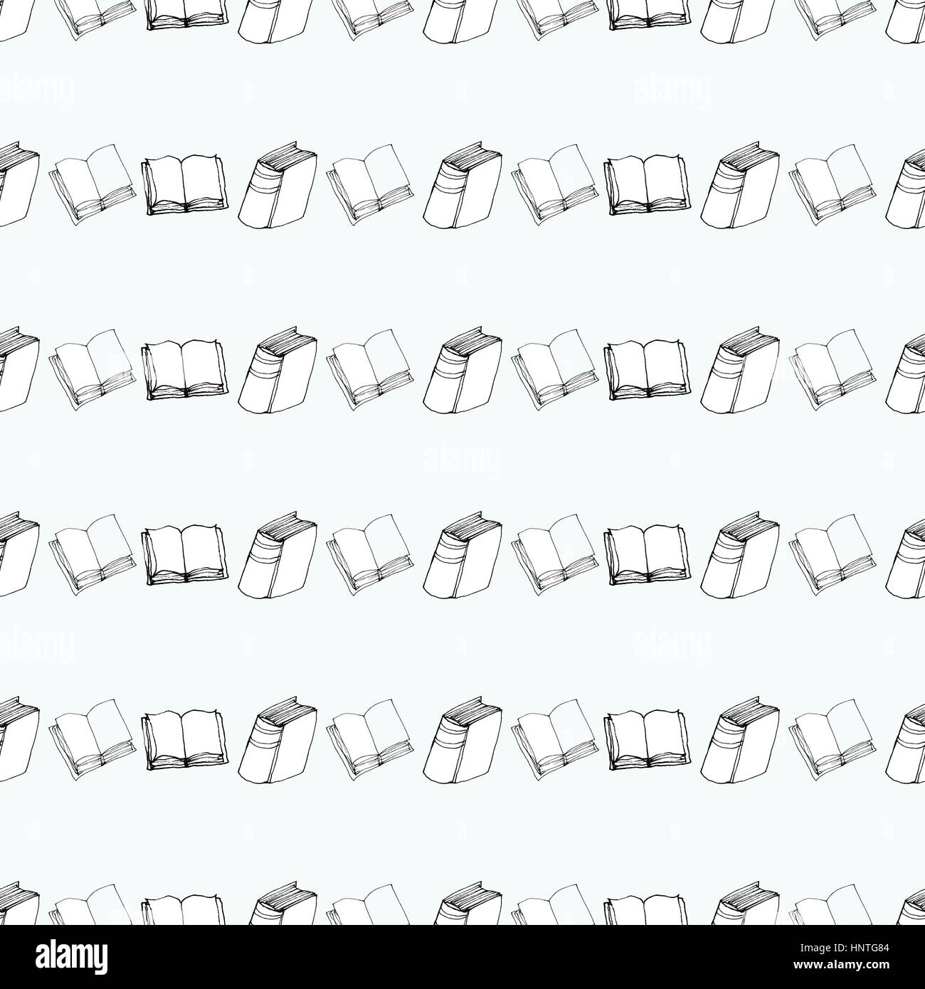 Seamless pattern with books Stock Vector Image & Art - Alamy