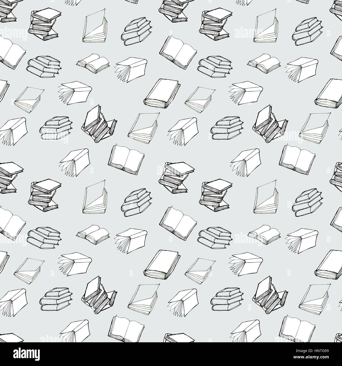 Seamless pattern with books Stock Vector Image & Art - Alamy