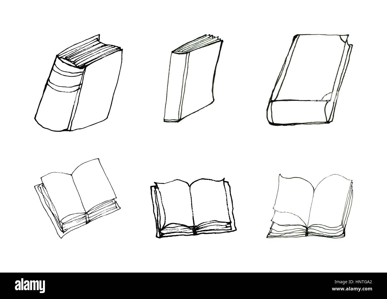 Book doodles set Stock Vector Image & Art - Alamy