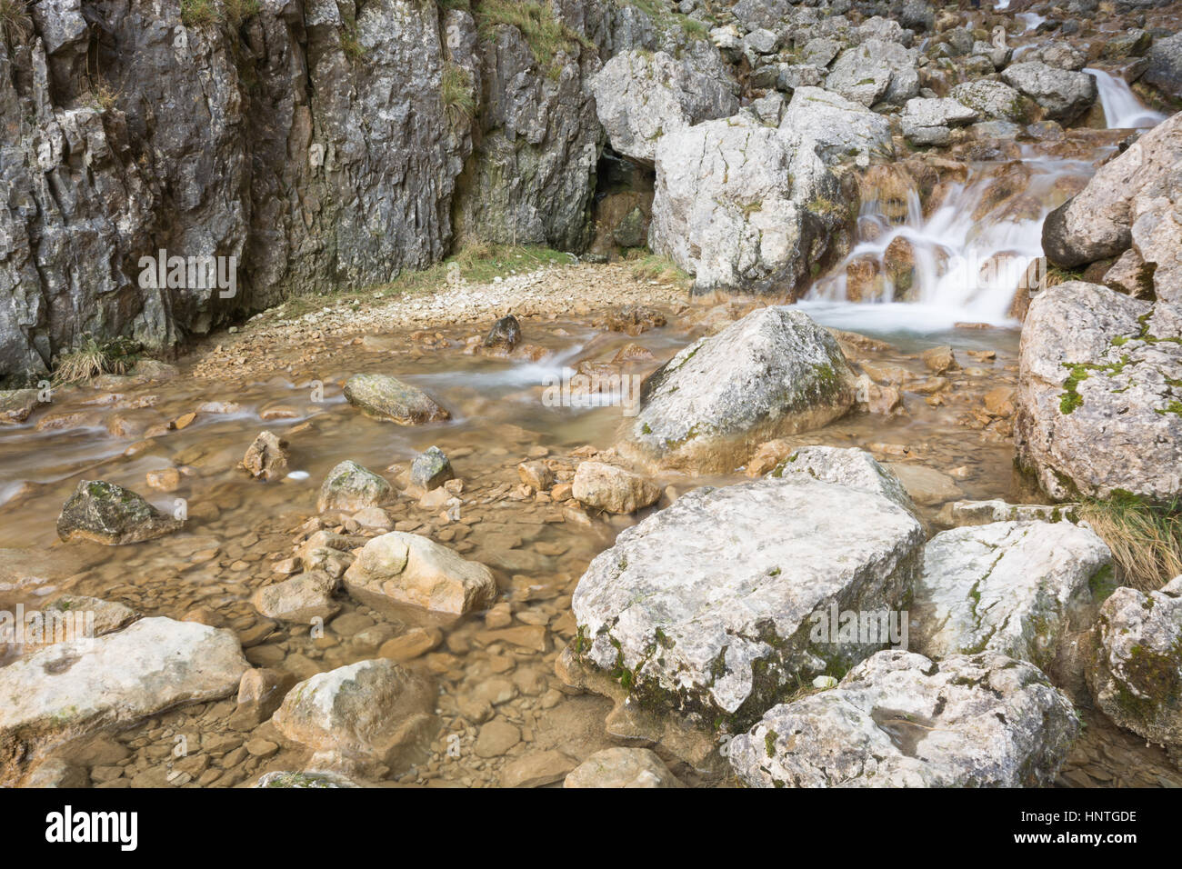 Detail from a waterfall Stock Photo - Alamy