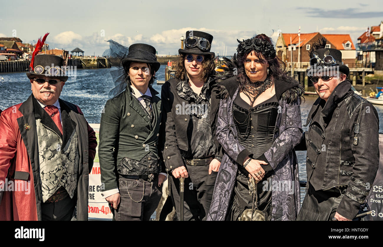 People at Whitby Goth Festival Stock Photo - Alamy