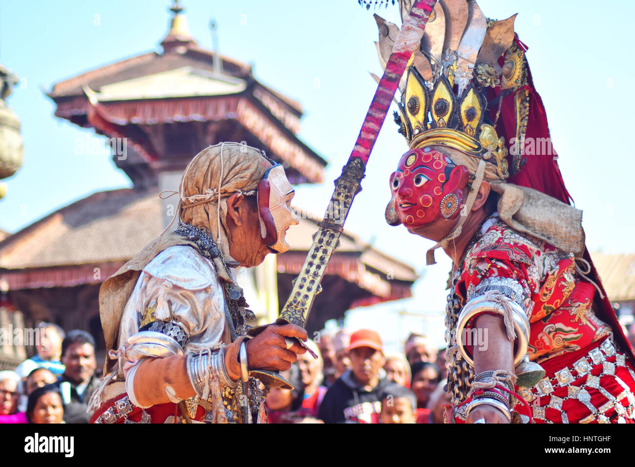 Newari dance hi-res stock photography and images - Alamy
